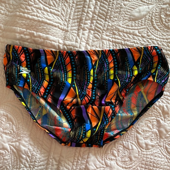 Speedo | Swim | Rare Speedo Mens 38 Made In Usa Vintage Geometric Print ...